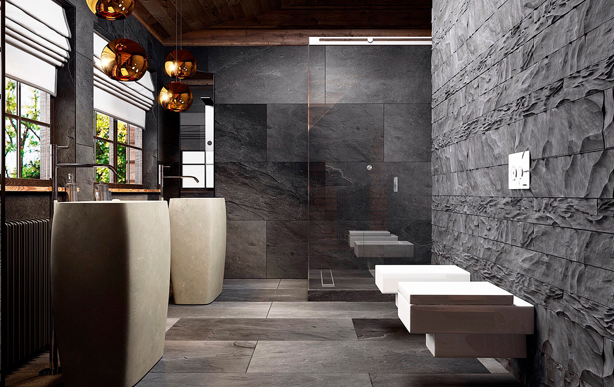 Modern home design chalet by OLGA PROTSENKO