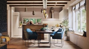 The whole project is just lovely! The natural light completes the room ...