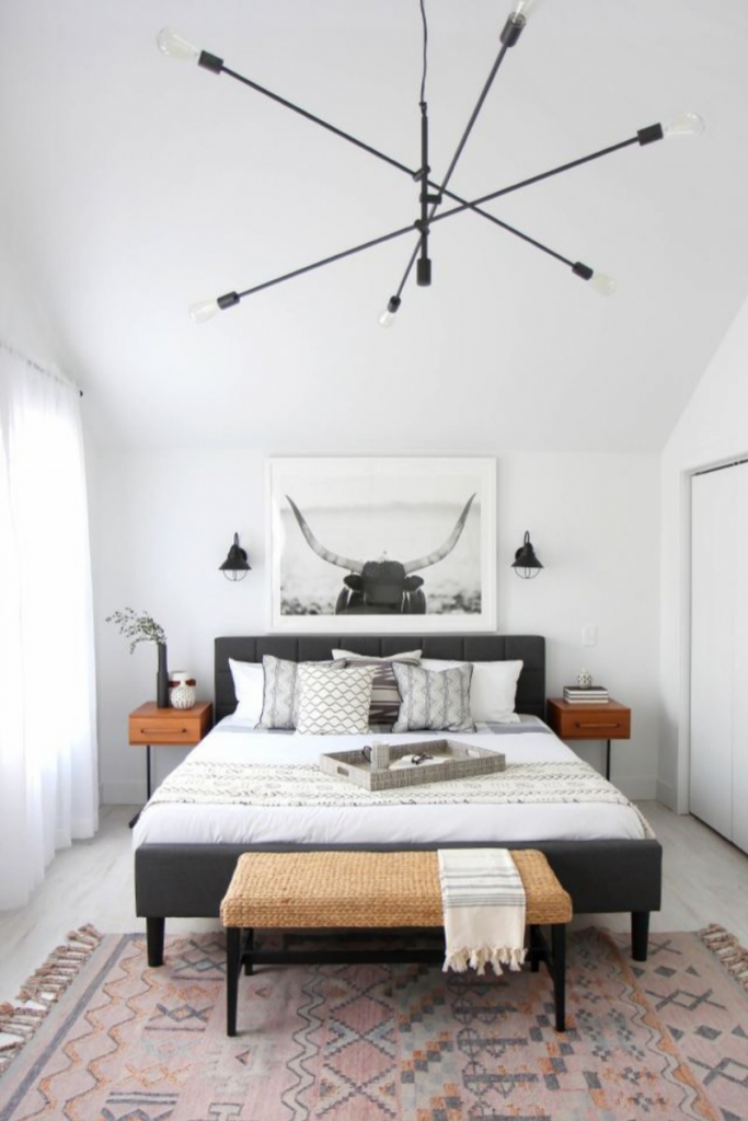 A patterned rug or patterned sheets and pillows can really elevate your ...
